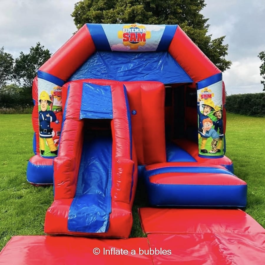 Fireman Sam Red and Blue front slide - Hire in Kings Lynn, Wisbech ...