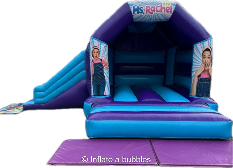 Ms Rachel slide bouncy castle hire