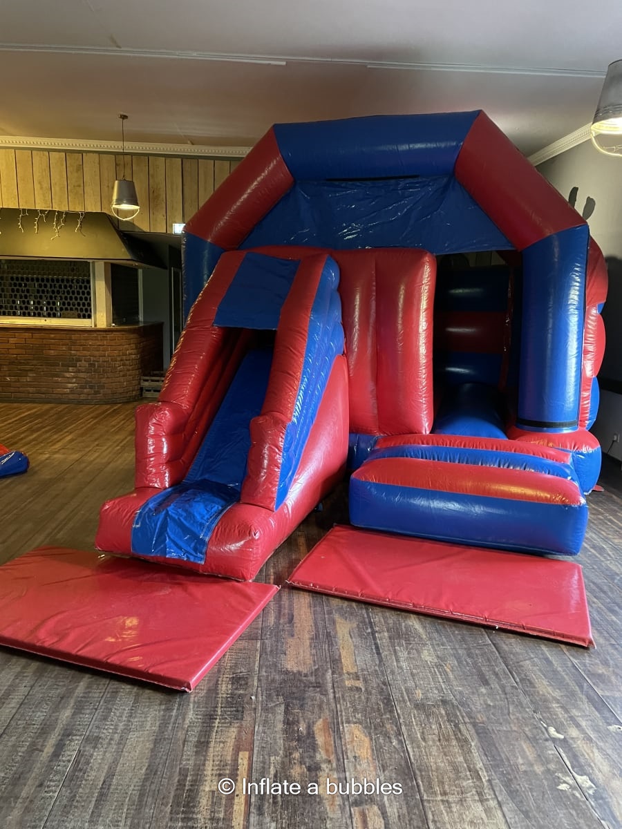 Plain Red and Blue Front Slide Combo - Hire in Kings Lynn, Hunstanton ...